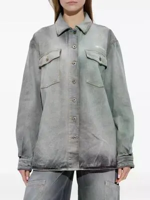 Off-White C/o Virgil Abloh Denim Shirt With Arrows Motif