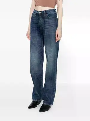 AYA MUSE Buckled Straight Leg Jeans