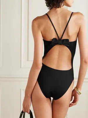 ERES Dandy Bow-detailed Open-back Swimsuit