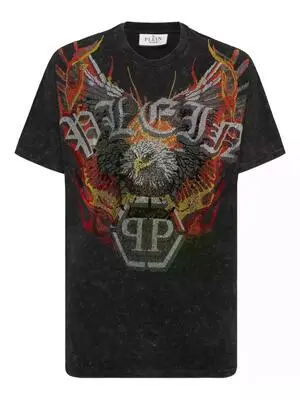Philipp Plein Graphic Eagle-print T-shirt - Black