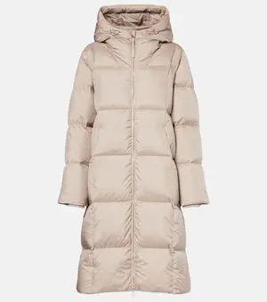 Varley Katya Down Coat In Portabella Metallic - Grey