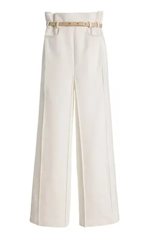 Bevza Rigid High-rise Square Jeans - Ivory