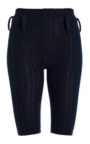 Prada Ribbed-knit Cotton Shorts - Blue