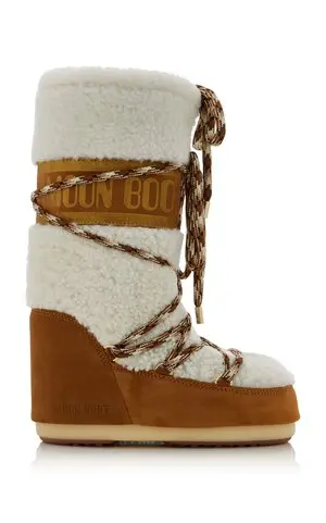 Moon Boot Icon Shearling Boots - Tan