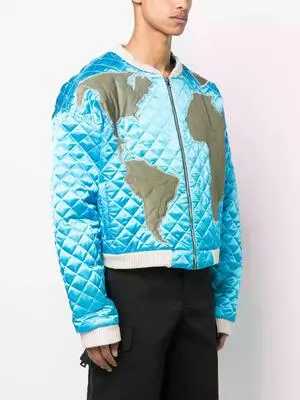 WHO DECIDES WAR Global Grid Bomber Jacket