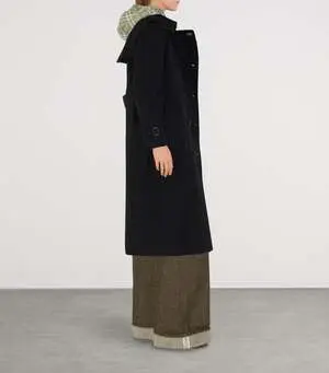 Burberry Long Waterloo Heritage Trench Coat - Black