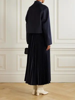 FFORME Lennox Belted Pleated Trench Coat