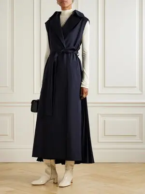 FFORME Lennox Belted Pleated Trench Coat