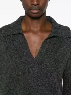 ROBERTO COLLINA Mélange-effect Polo Jumper