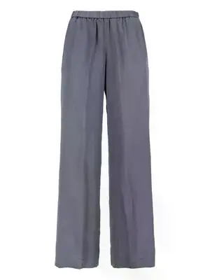 Aspesi Elasticated Waistband Wide Leg Trousers - Grey
