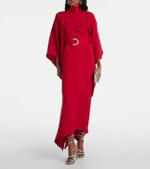 TALLER MARMO La Luna Crepe Cady Kaftan - Red