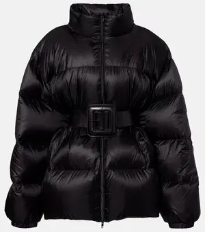 Balenciaga Hourglass Belted Down Jacket