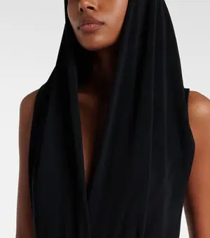 Balmain Hooded Jersey Bodysuit