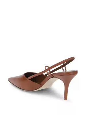 Manolo Blahnik 70mm Slingback Pointed-toe Pumps - Brown