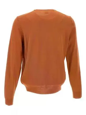 BOSS Crew Neck Embroidered Wool Sweater