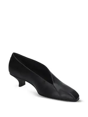 Vicini Square-toe Kitten-heel Pumps - Black