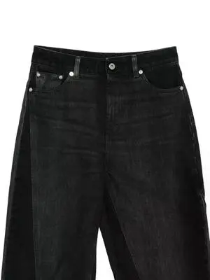 HALFBOY Paneled Jeans With Frayed Hem