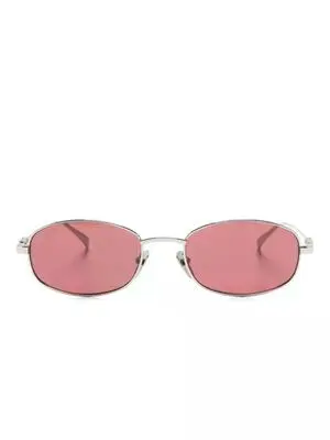 Gucci Oval Frame Sunglasses - Silver