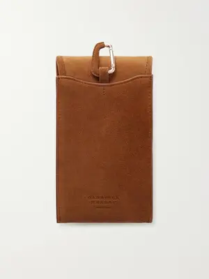 Gabriela Hearst Suede Sunglasses Pouch - Brown