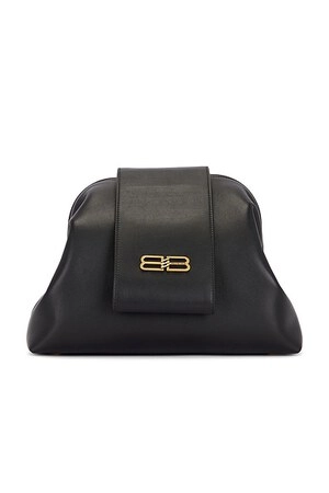 Balenciaga Medium Hand Bag In Calfskin Leather With Gold-tone Hardware