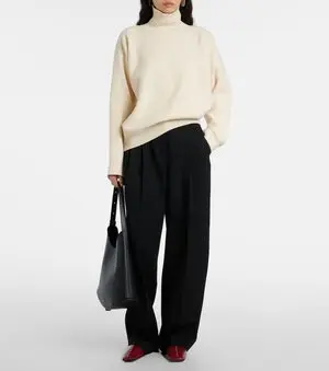 JIL SANDER Embellished Leather Ballet Flats In Cedar