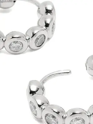 MISSOMA Small Tennis Hoop Earrings With Cz Embellishment