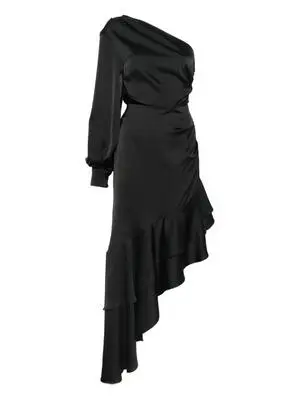 RHIZOME Aruna Ruffle-hem Midi Dress