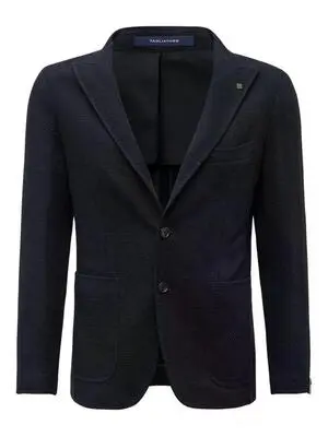 Tagliatore Herringbone Single-breasted Blazer - Blue
