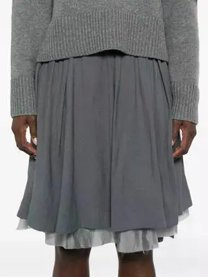 THE GARMENT Tiered Pleated Skirt