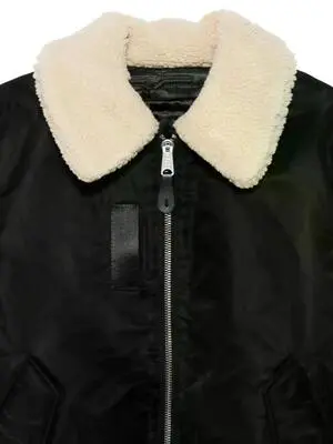 Alpha Industries B-15 Bomber Jacket With Shearling Collar