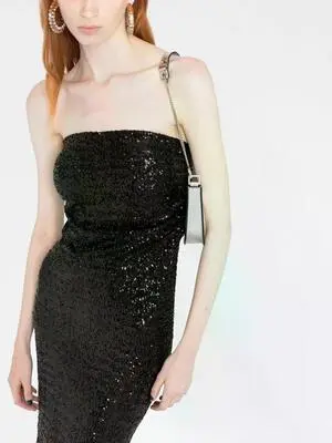 P.a.r.o.s.h Sequined Off-shoulder Knee-length Dress