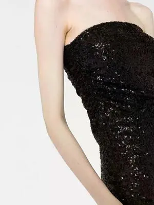 P.a.r.o.s.h Sequined Off-shoulder Knee-length Dress
