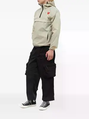 Play Comme Des Garcon X K-way Half-zip Hooded Jacket
