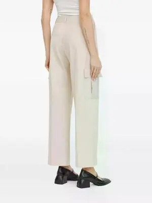 HERSKIND Beige Cargo Pocket Wide Leg Trousers