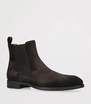 Magnanni Suede Chelsea Boots - Brown