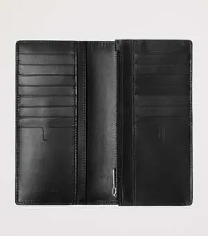 Burberry Leather Embossed Check Continental Wallet
