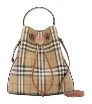 Burberry Small Check Bucket Bag