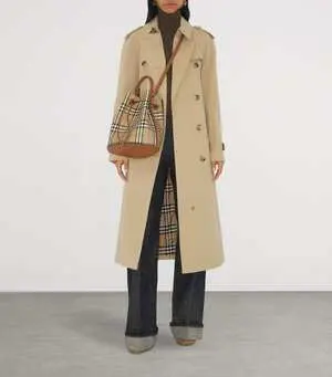 Burberry Small Check Bucket Bag