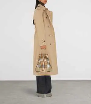 Burberry Small Check Bucket Bag