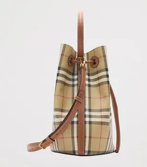 Burberry Small Check Bucket Bag