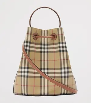 Burberry Small Check Bucket Bag