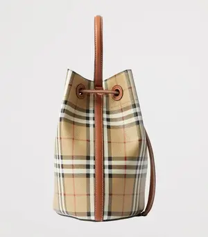Burberry Check Monogram Bucket Bag