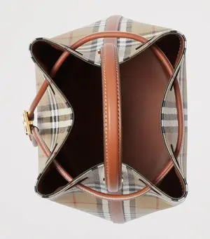 Burberry Check Monogram Bucket Bag