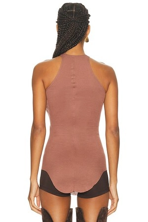 Rick Owens Ribbed Tank Top With Asymmetrical Hem