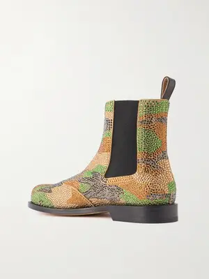 JW Anderson Embellished Suede Chelsea Boots