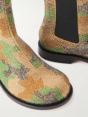 JW Anderson Embellished Suede Chelsea Boots