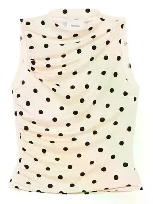 REFORMATION Marlo Knit Top Polka Dot