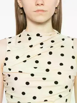 REFORMATION Marlo Knit Top Polka Dot