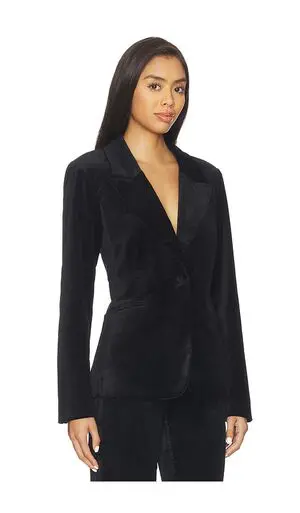 Good American Velvet Sculpted Blazer