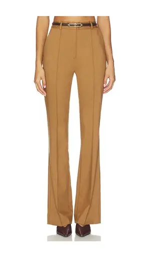 Veronica Beard Gracie Pant With Belt - Nude